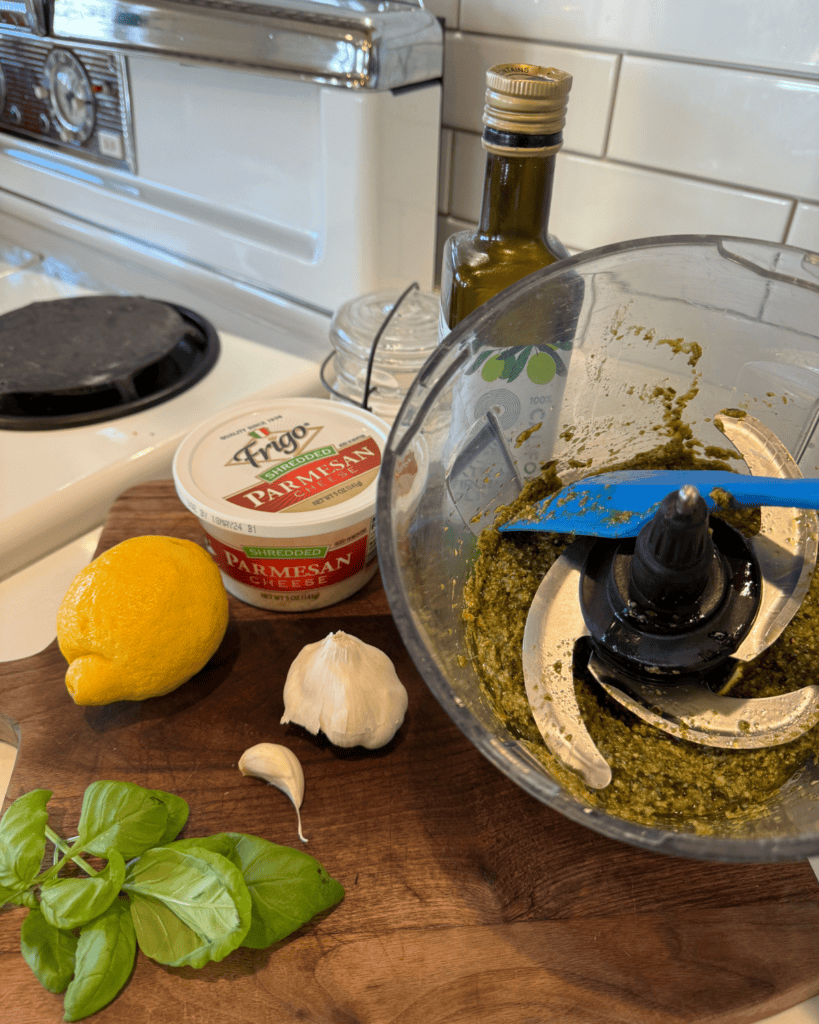 Gemelli Pasta Recipe with Pesto, Shrimp & Lemon - Easy Dinner