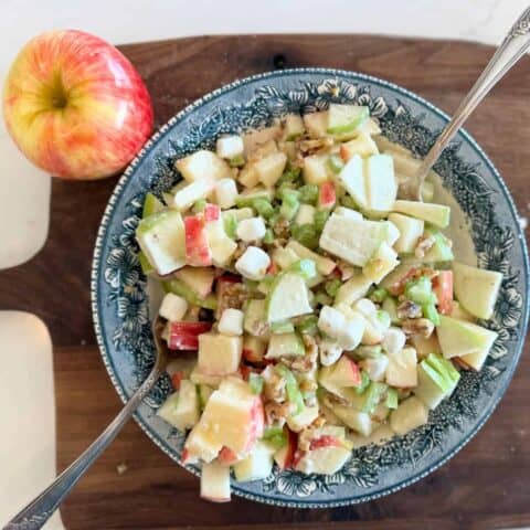Simple Apple Waldorf Salad - You Have To Try This!