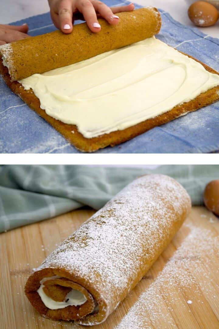 Libby's Pumpkin Roll Recipe & the Best Cream Cheese Filling