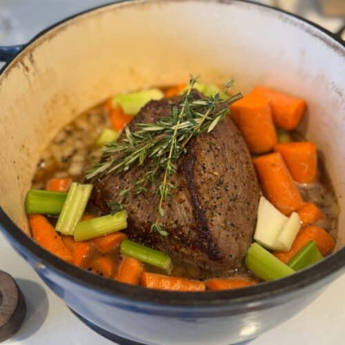 Tender Bottom Round Roast Recipe, Easy 1 Pot Beef Dinner