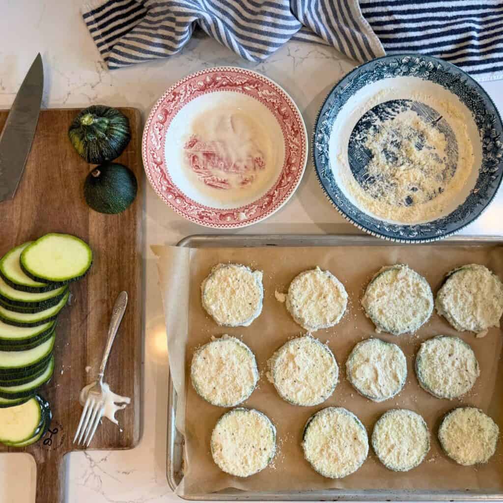 Sourdough Parmesan Zucchini Crisps, Easy Baked Recipe