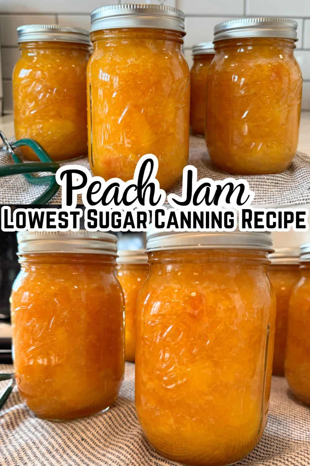 Low Sugar Peach Jam Canning Recipe