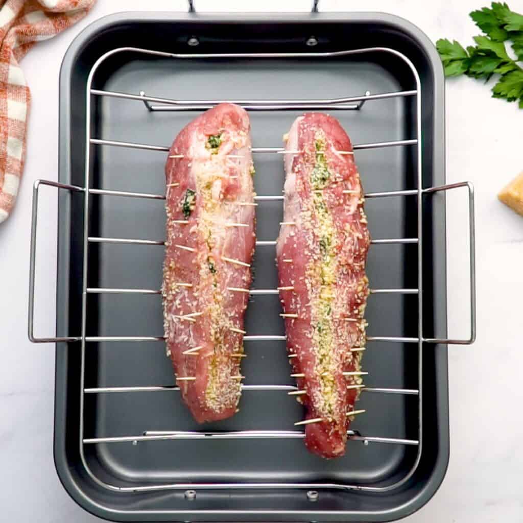 Stuffed Pork Tenderloin Easy Recipe with Spinach & Herbs
