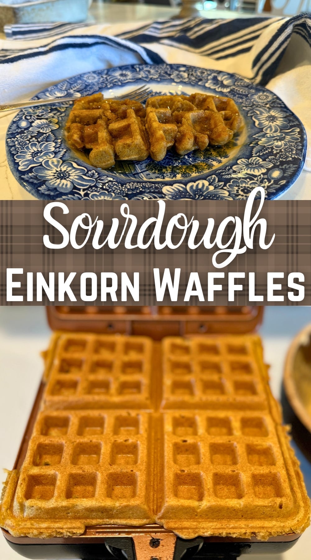 Sourdough Einkorn Waffles - Long Ferment & Quick