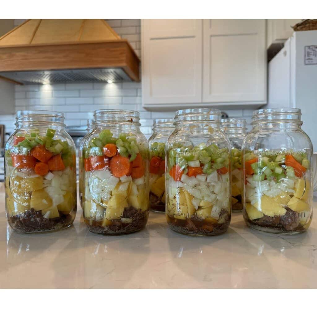 Easy Beef Stew Canning Recipe - Pressure Canned Raw Pack
