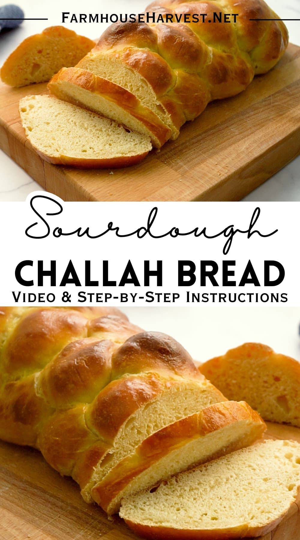 Fluffy Sourdough Challah Bread Recipe - Long Fermented Recipe