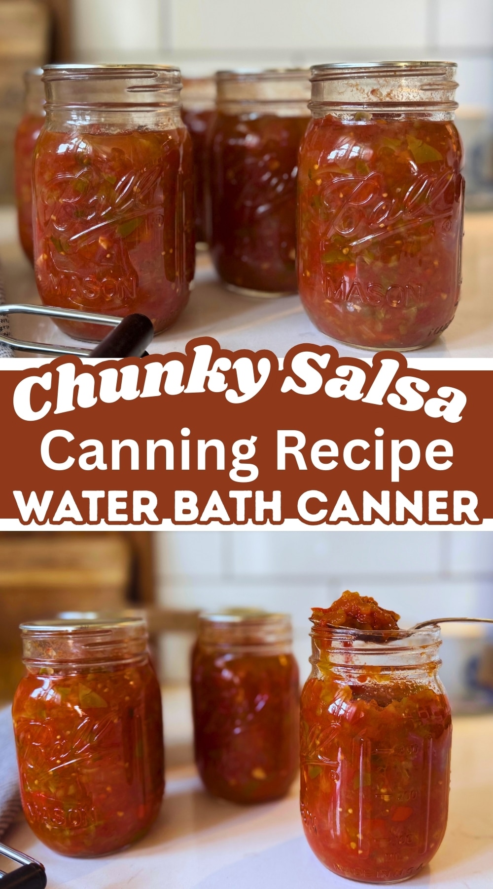 Chunky Salsa Canning Recipe - Easy Water Bath